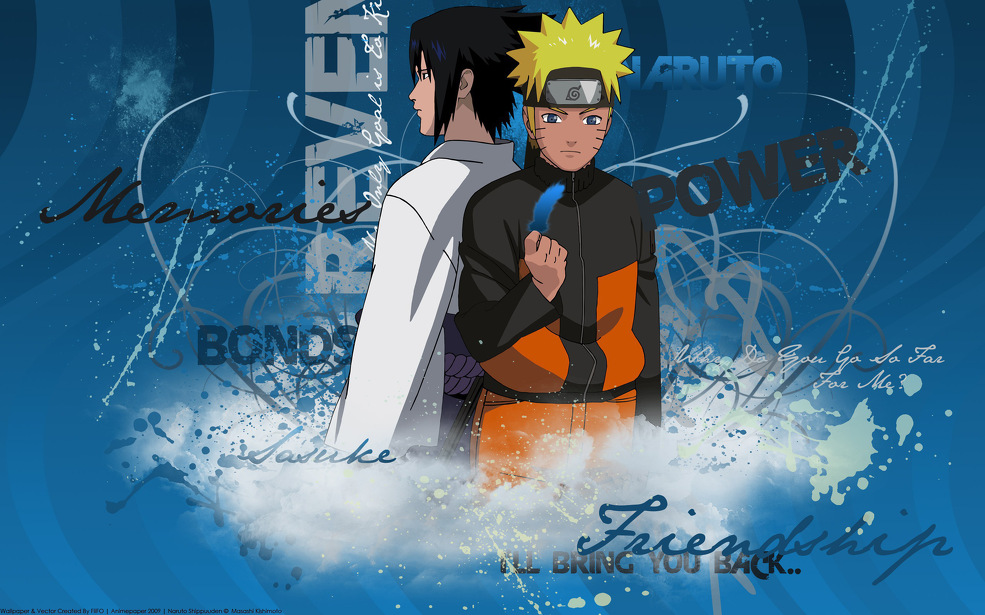 naruto wallpaper & episodes: Naruto and Sasuke back to back